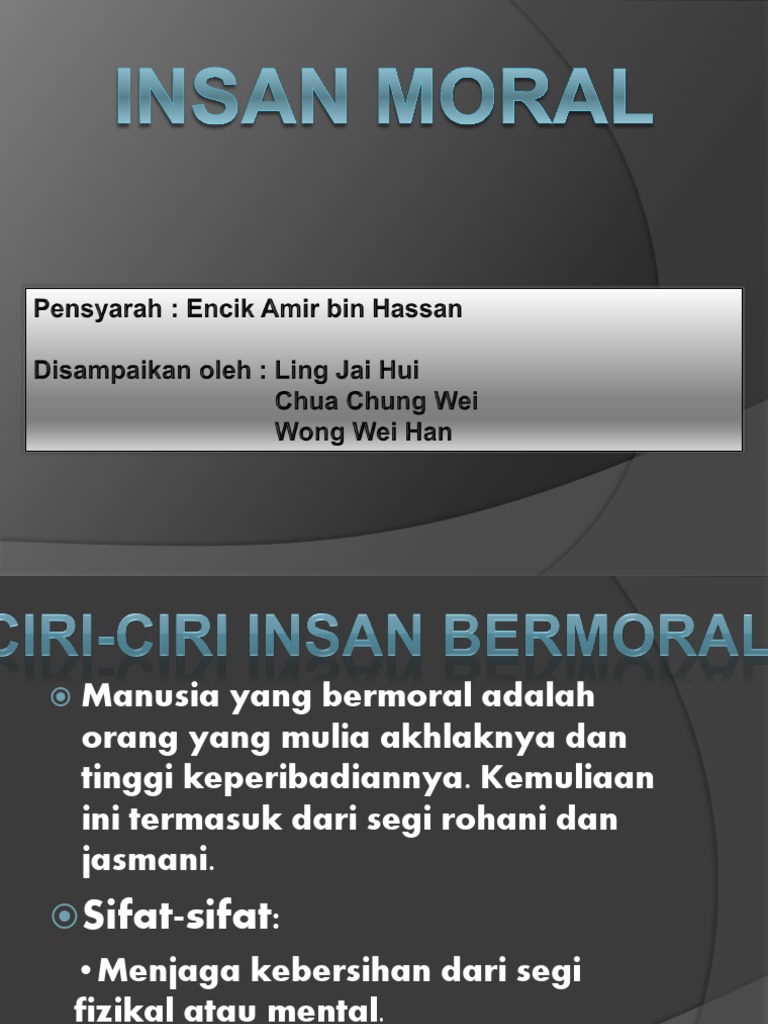 Insan Bermoral | PDF