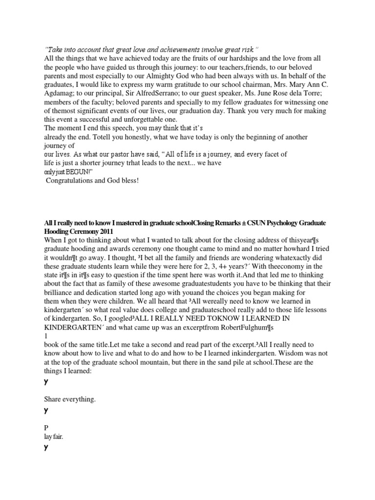 Closing Remarks | PDF