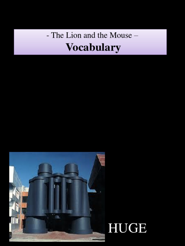 The Lion and The Mouse Vocabulary | PDF
