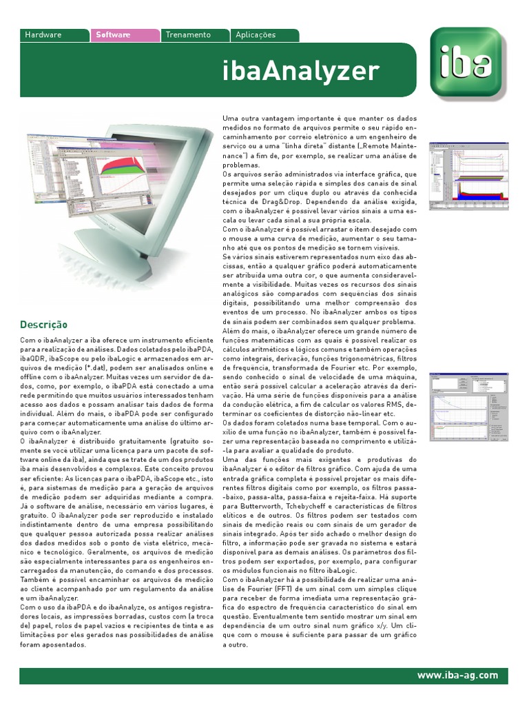 Work Flyer IbaAnalyzer v1.2 PT A4 | PDF | Microsoft Access | Internet