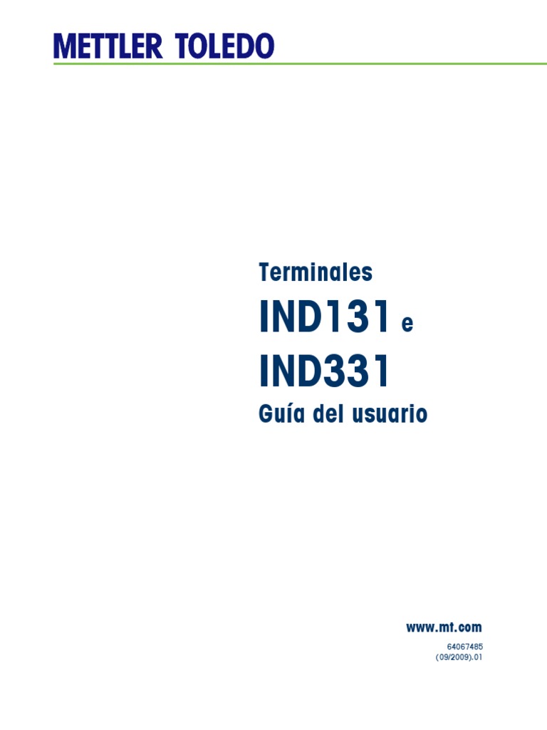 Guia de Usuario IND131-331 | PDF | Terminal de computadora | Red de ...