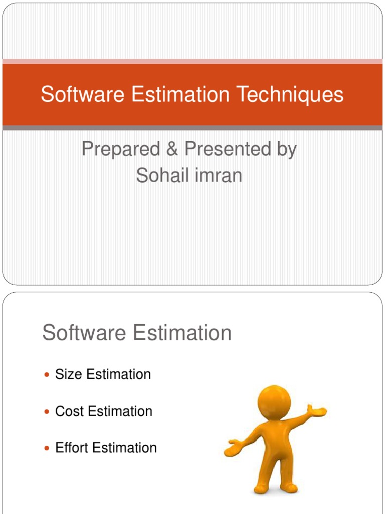Software Estimation Techniques | PDF | Estimation | Library (Computing)