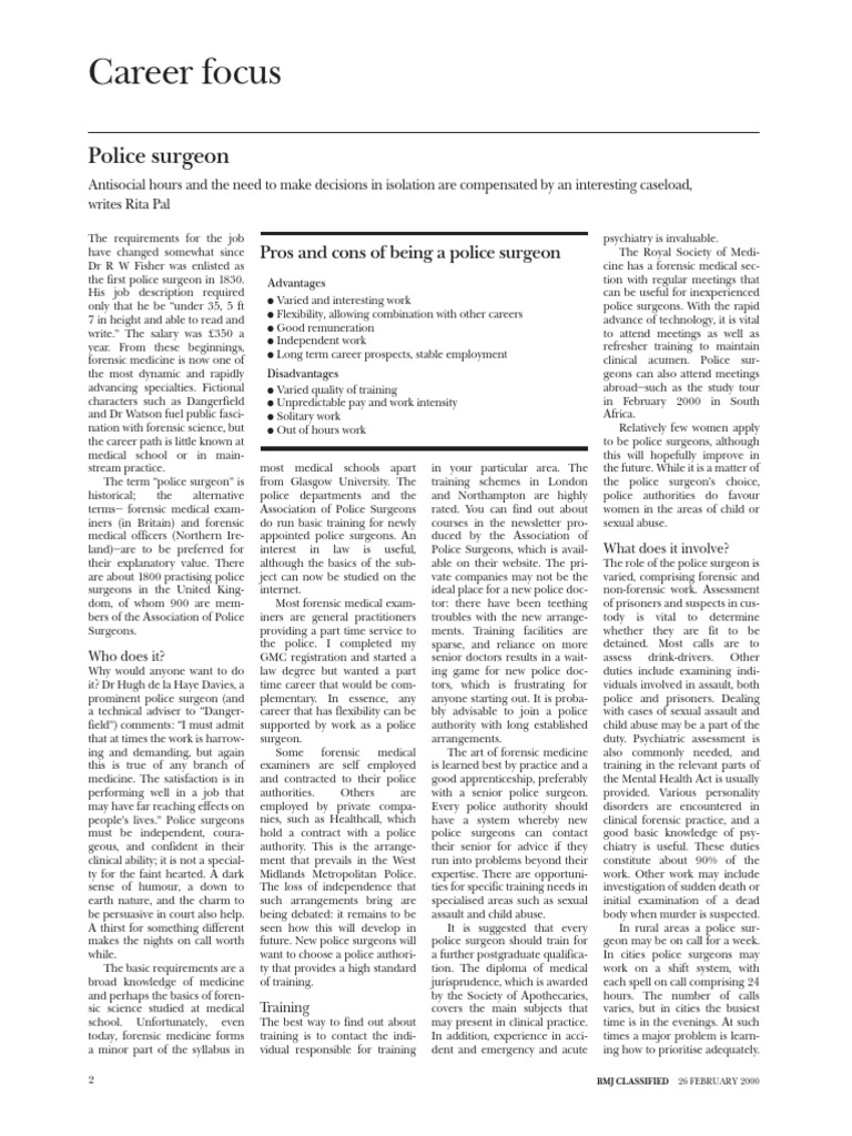 Police Surgeon | PDF | Medicine | Health Sciences