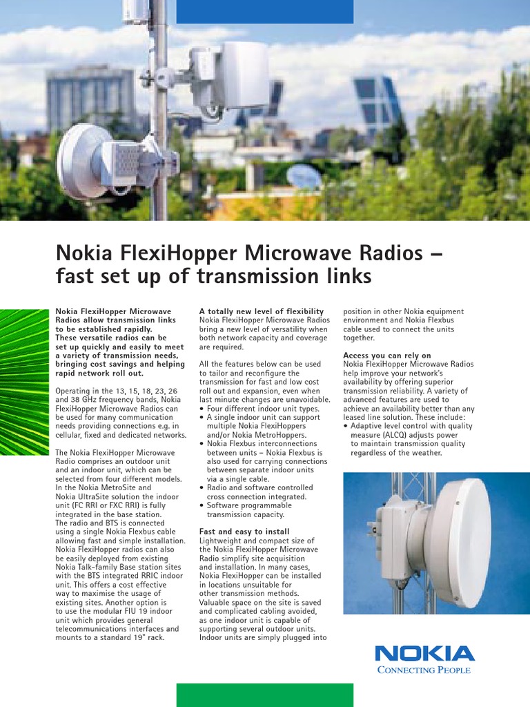 Tech Specs Flexihopper | PDF | Microwave | Radio