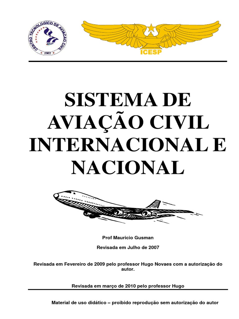 Apostila Sistema De Aviação Civil Pdf Aviação Nações Unidas