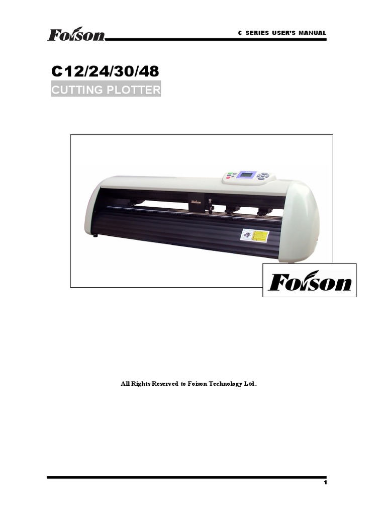 Cutter User's Manual: Setup, Operation & Maintenance Guide | PDF ...