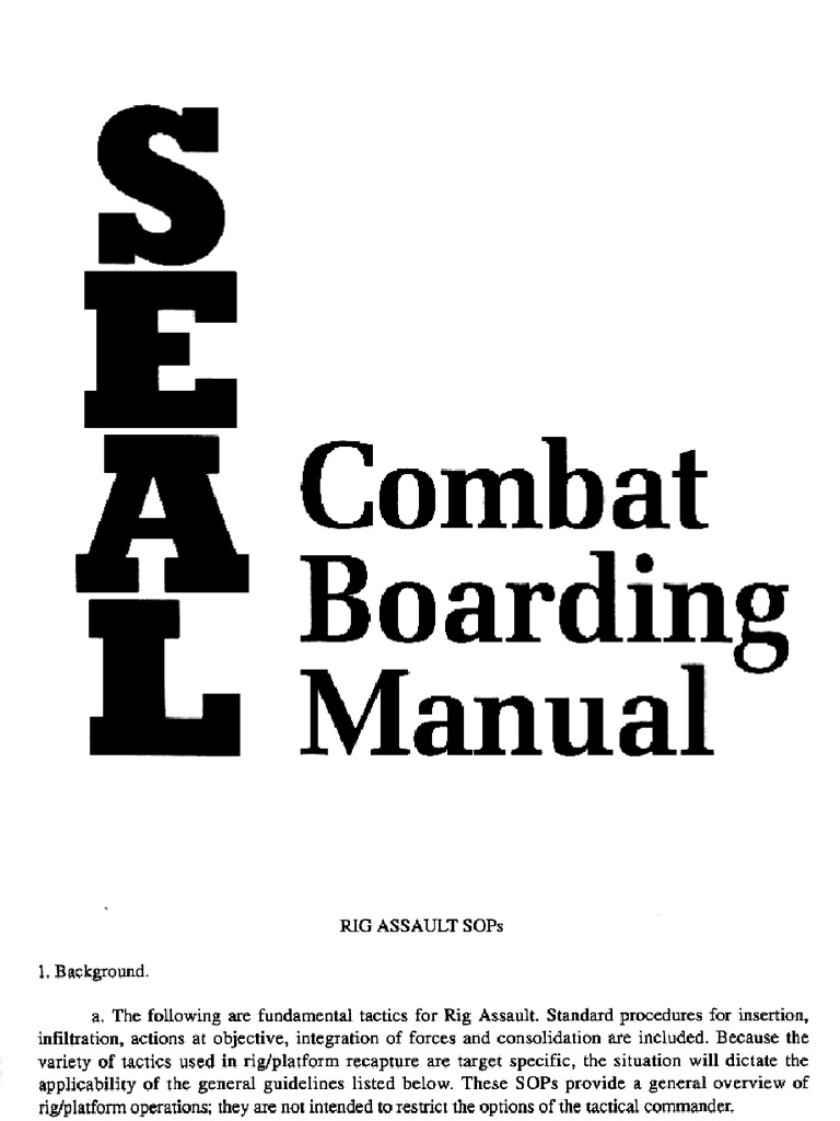 US Navy SEAL Combat Boarding Manual | PDF