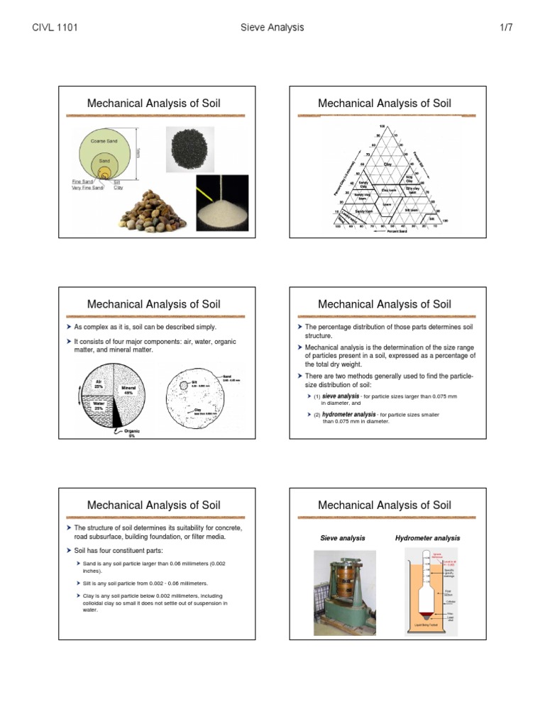 Geotech Sieve Analysis | PDF | Teaching Methods & Materials | Science ...