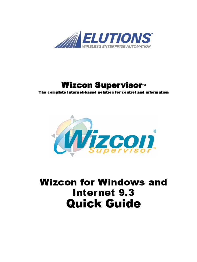 Wizcon 9.3 Quick Guide | PDF | Login | Icon (Computing)