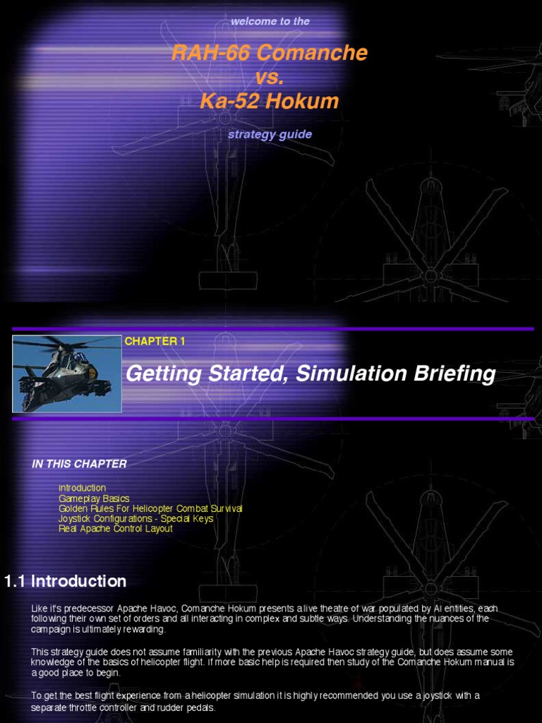 Comanche Vs Hokum Guide | PDF | Surface To Air Missile | Fighter Aircraft