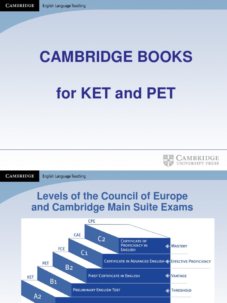 Objetivos Del Examen Preliminary English Test (PET) de Cambridge | PDF ...