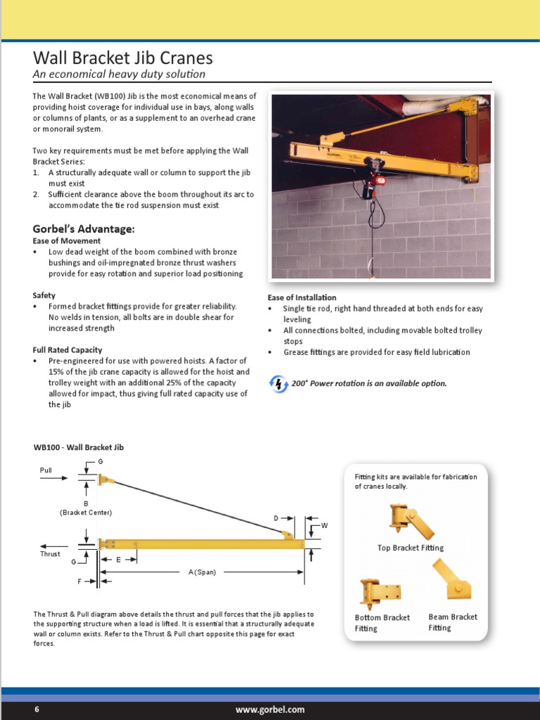Jib Brochure2010 1 | PDF | Crane (Machine) | Mechanical Engineering