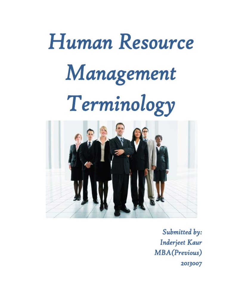 Human Resource Management Terminology | PDF | Recruitment | Employment