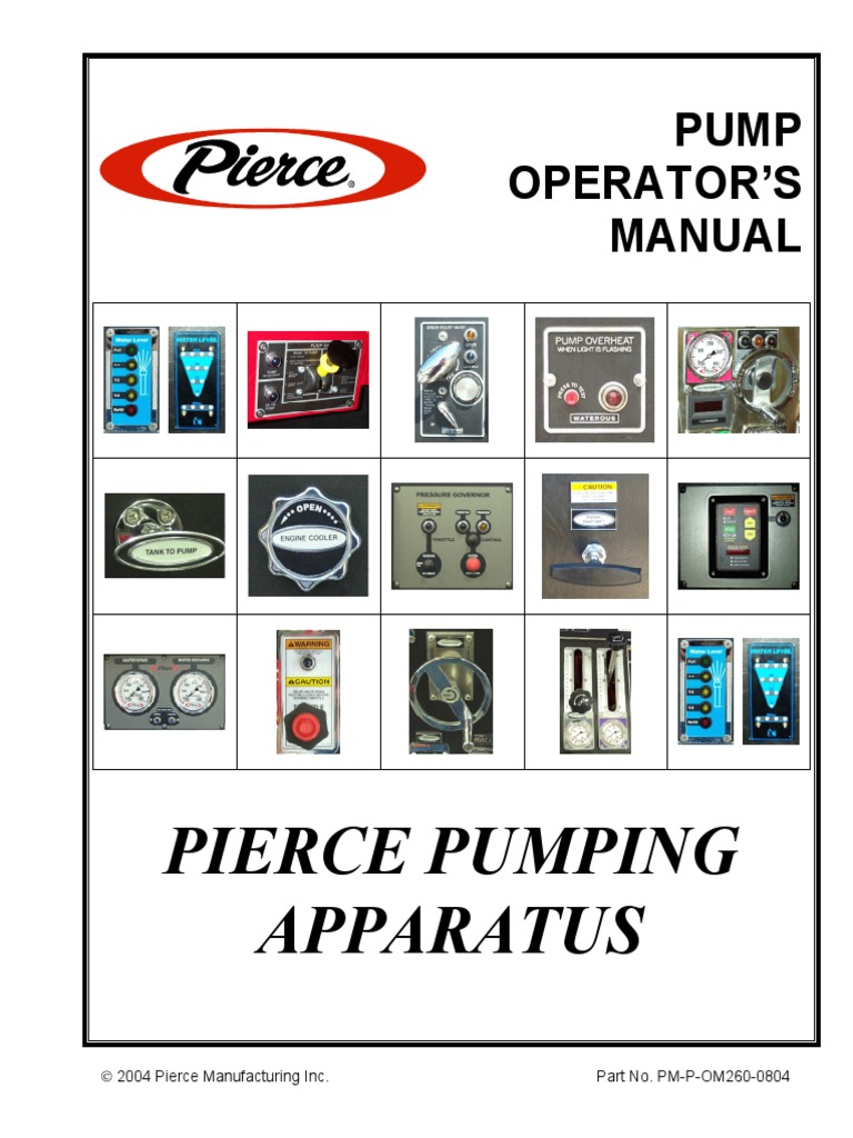 Pierce Pump Operator's Manual | PDF | Transmission (Mechanics) | Valve