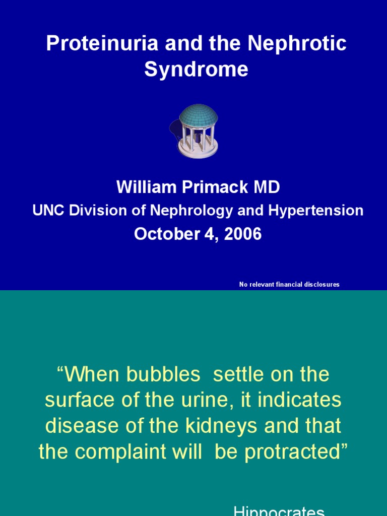 Proteinuria and the Nephrotic Syndrome: A Comprehensive Review of ...