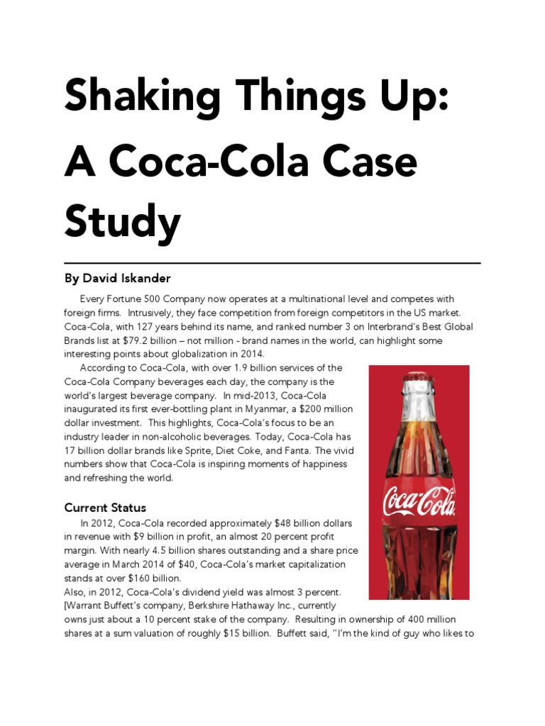 Shaking Things Up - A Coca-Cola Case Study | Coca Cola | The Coca Cola Company
