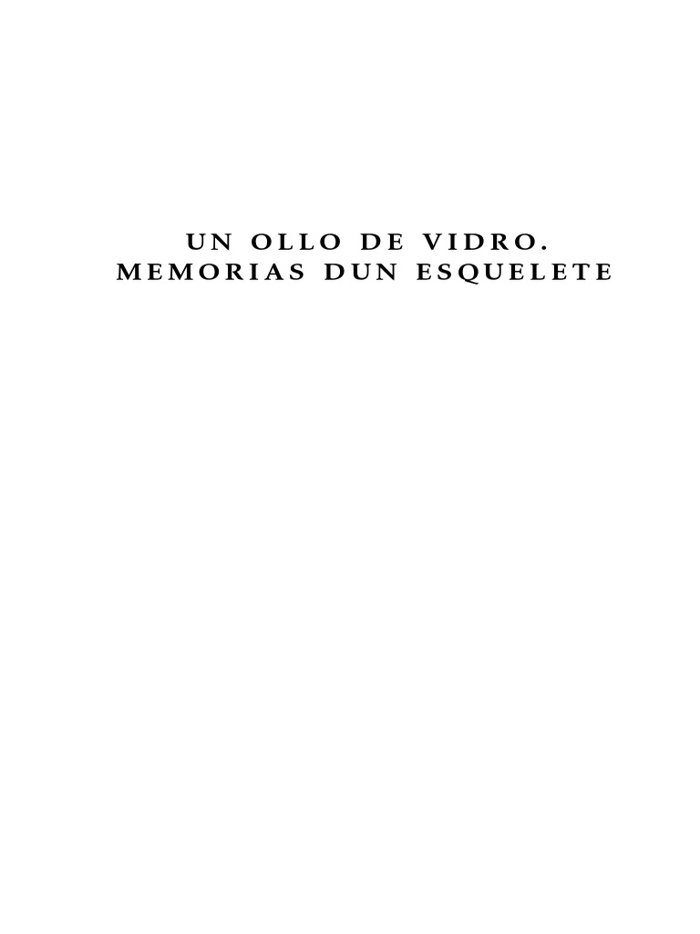 Castelao - Un Ollo de Vidro | PDF