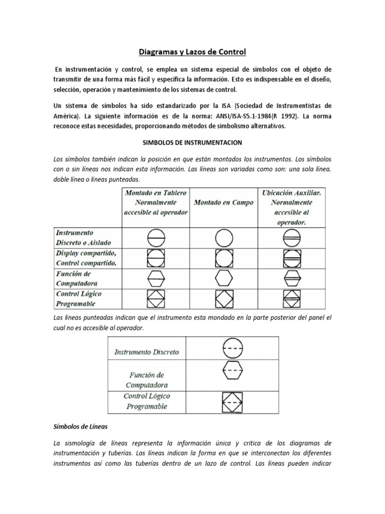 Diagramas y Lazos de Control | PDF | Información | Informática