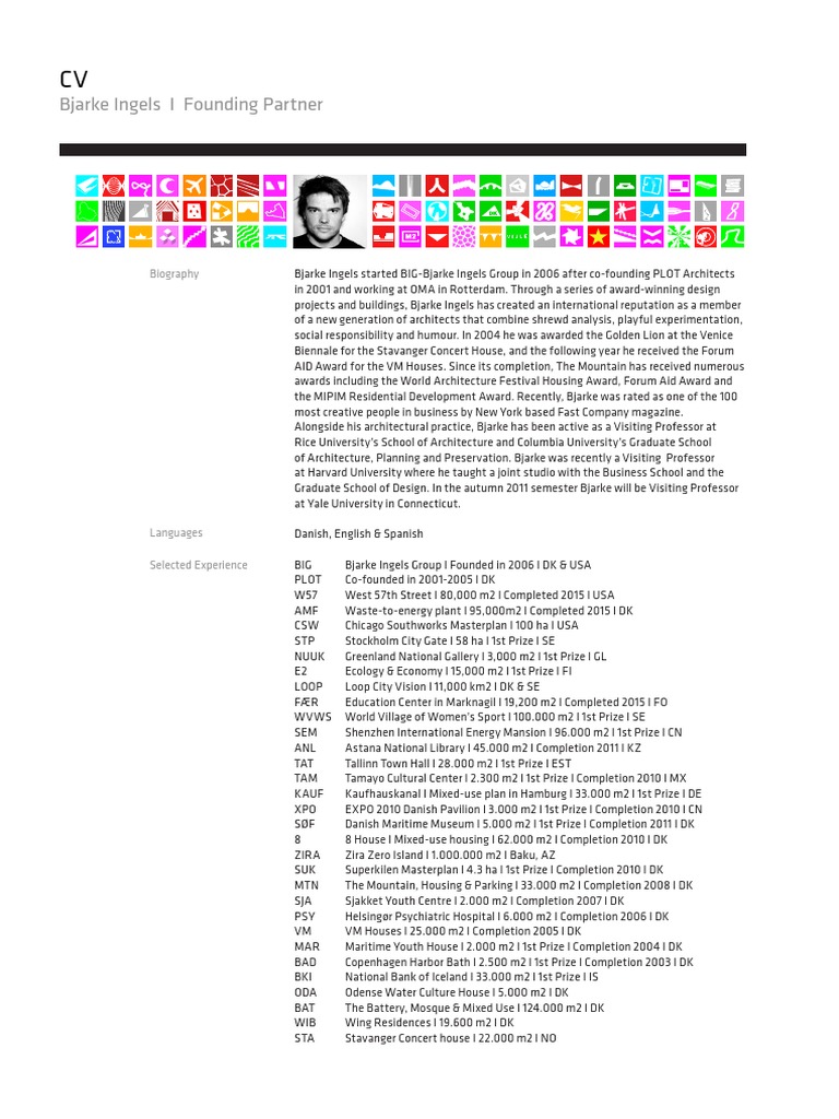 Bjarke Ingels: Architect Biography & Awards | PDF | Design | Arts (General)