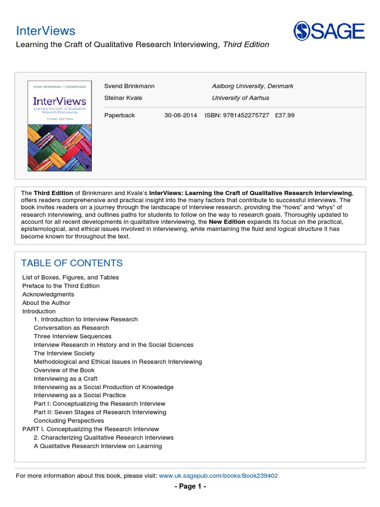 InterViews | Qualitative Research | Interview