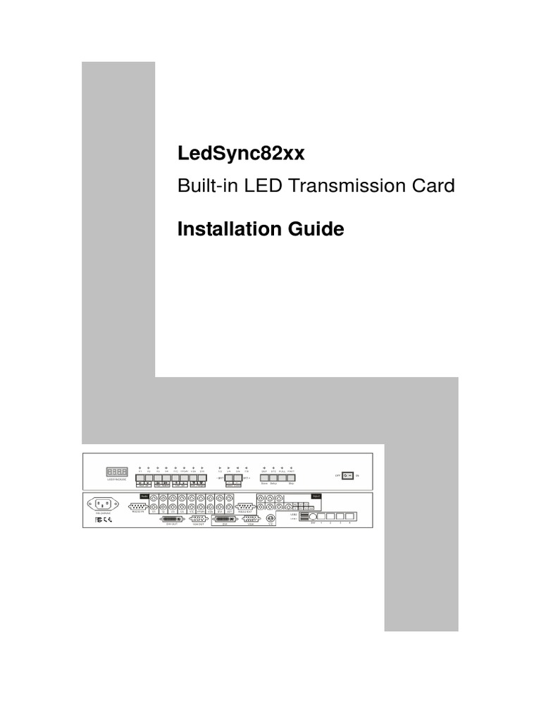 LedSync820C Built in LED Transmission Card | PDF | Electrical Connector ...