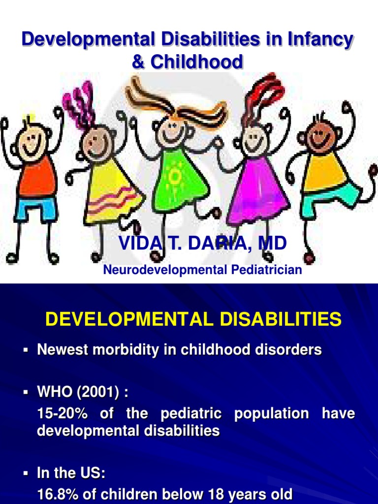 Developmental Disabilities in Infancy & Childhood: Neurodevelopmental ...