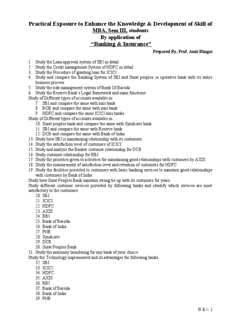 Banking & Insurance | PDF | Financial Institutions | Economy Related ...