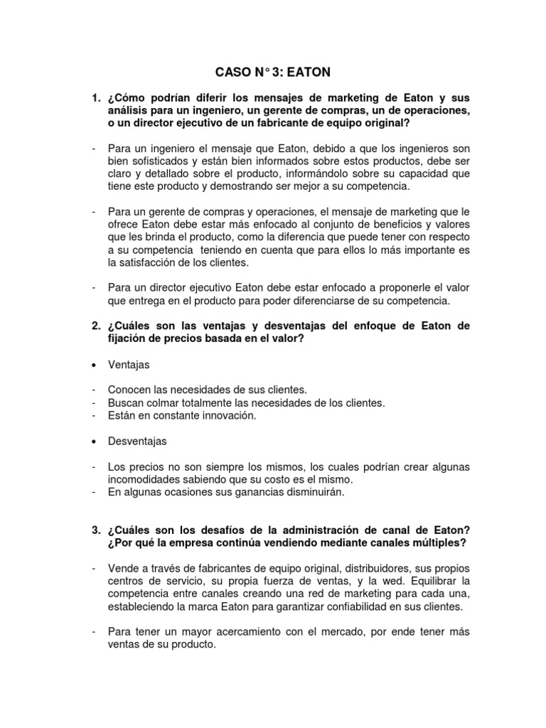 Eaton | PDF | Producto (Negocio) | Marketing