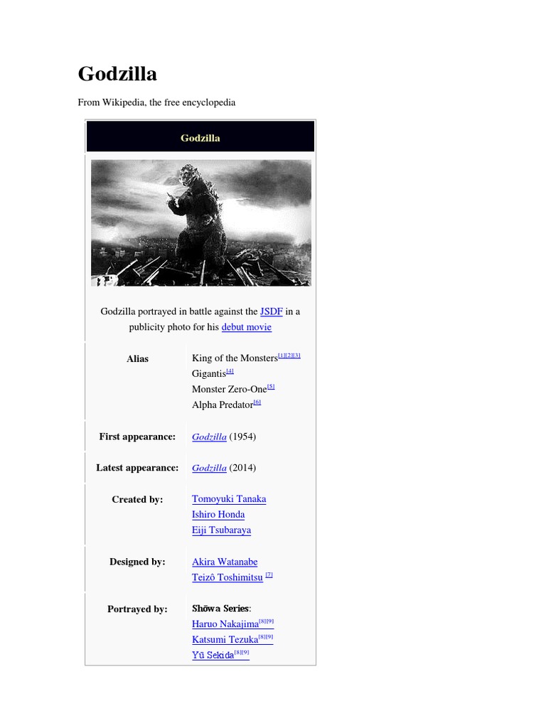 Godzilla | PDF | Science | Science (General)