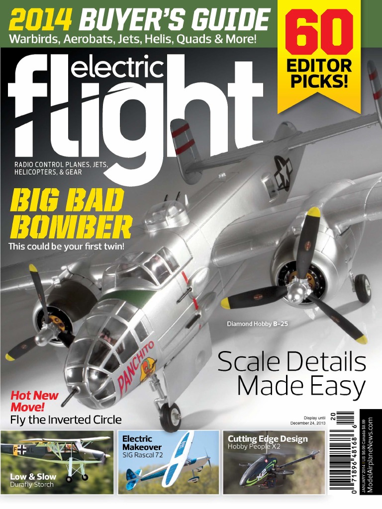 Electric Flight - January 2014 | PDF | Flight Control Surfaces | Empennage