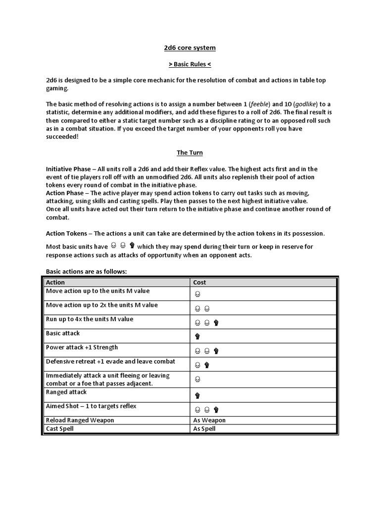 2d6 Core System | PDF | Military Technology | Weaponry
