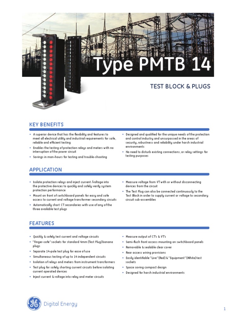 PMTB | PDF | Electrical Connector | Ac Power Plugs And Sockets