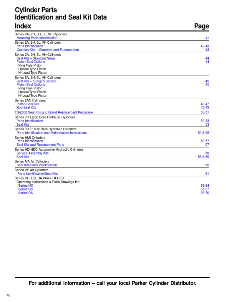 Hydraulic Cylinder Part List | PDF | Piston | Cylinder (Engine)