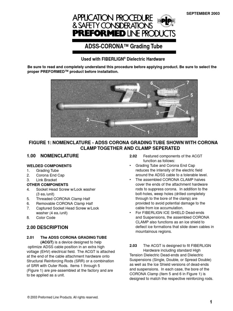 Adss-Coron Grading Tube | PDF | Screw | Suspension (Vehicle)