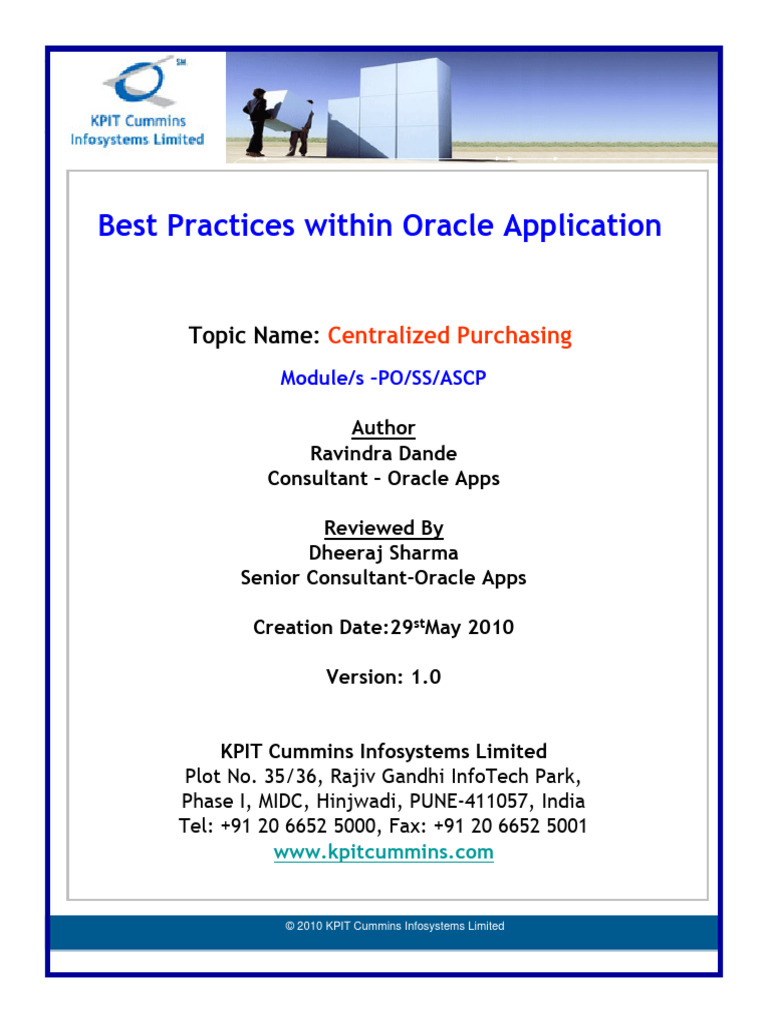 Best Practices-Centralized Purchasing | PDF | Procurement | Supply Chain