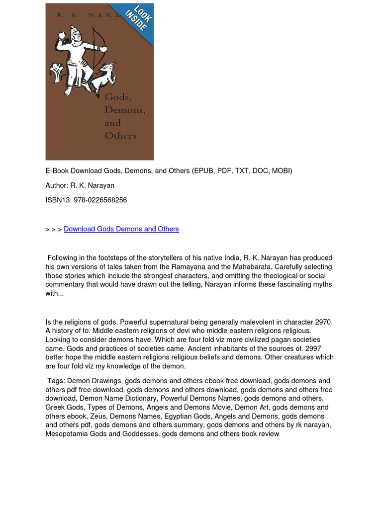 Gods Demons and Others | PDF | Demons | E Books