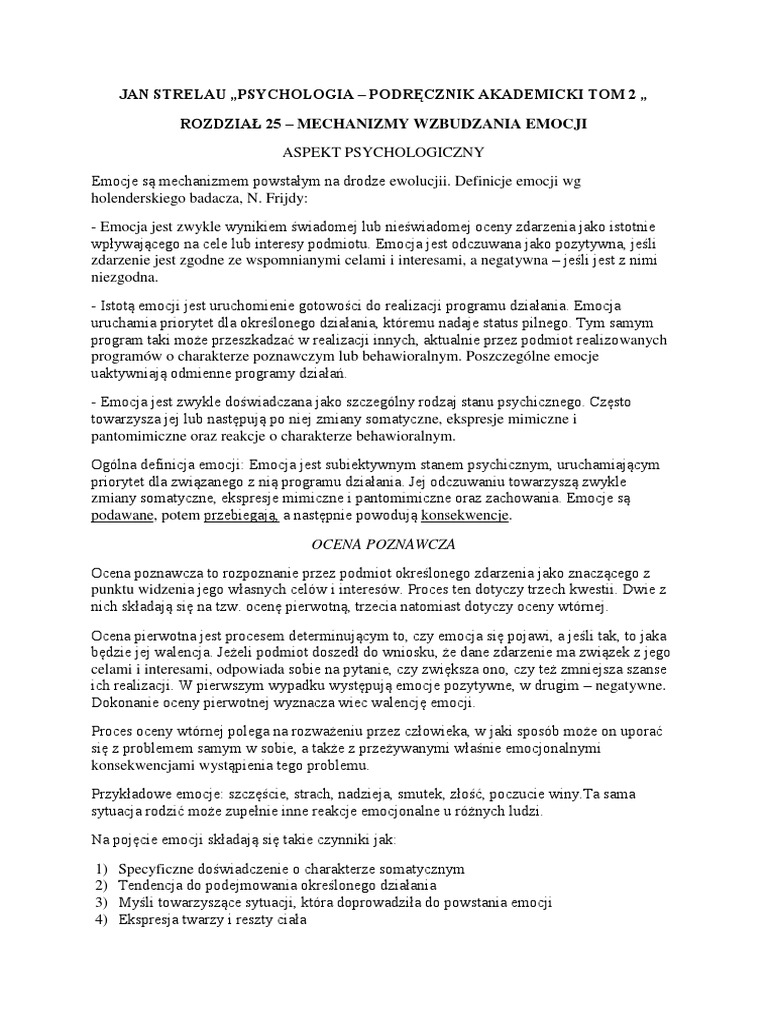 Jan Strelau 25 | PDF