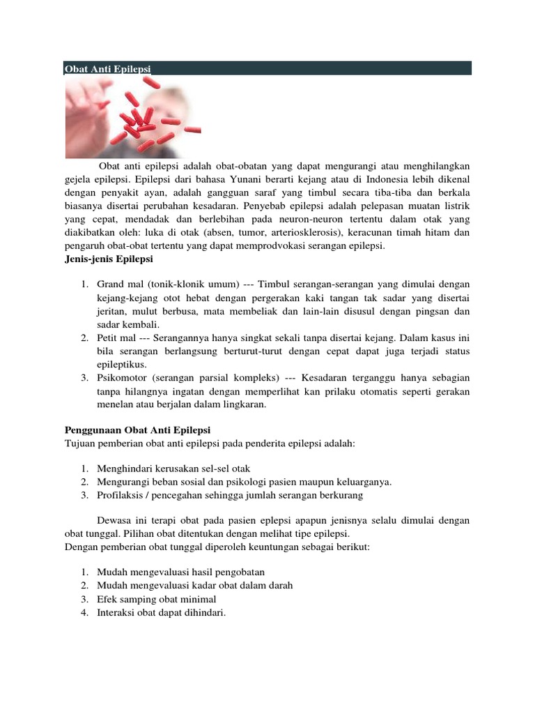 Obat Anti Epilepsi | PDF