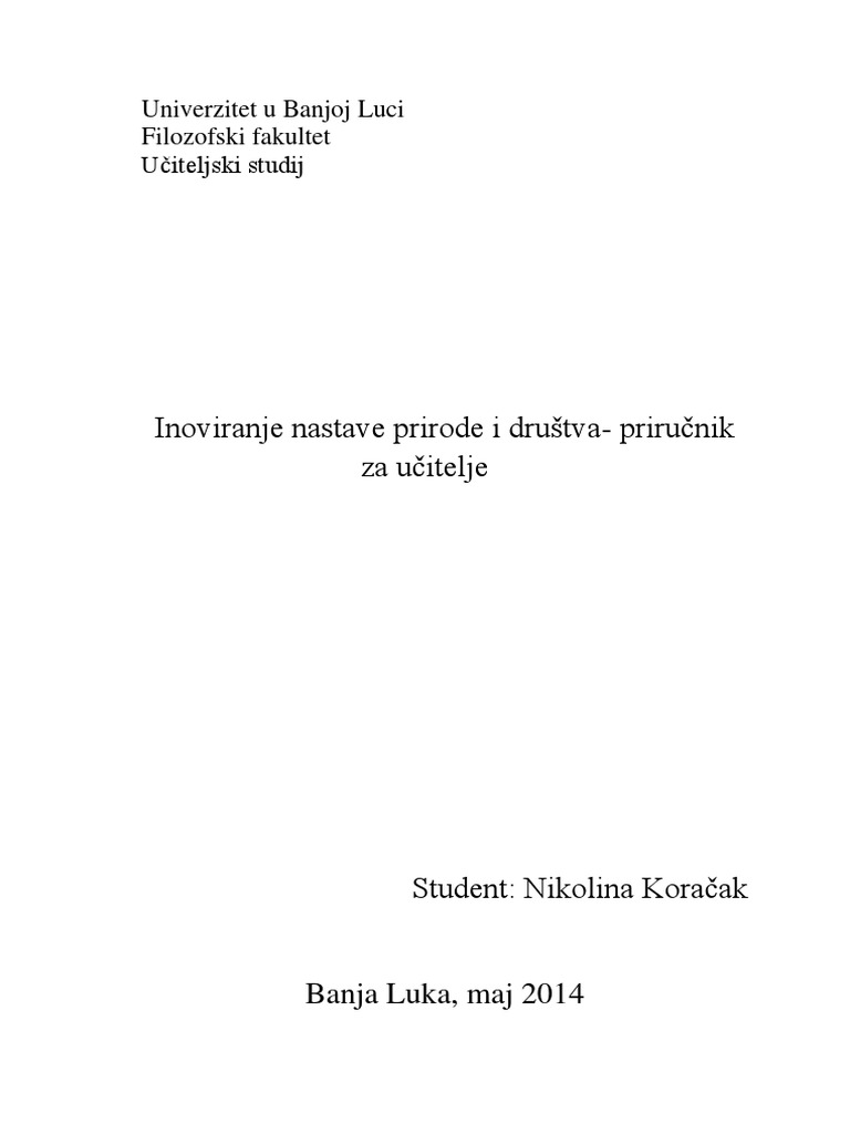 Priroda I Drustvo, Za Ispit | PDF