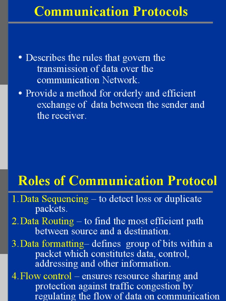 Communication Protocols | PDF | Osi Model | Computer Network