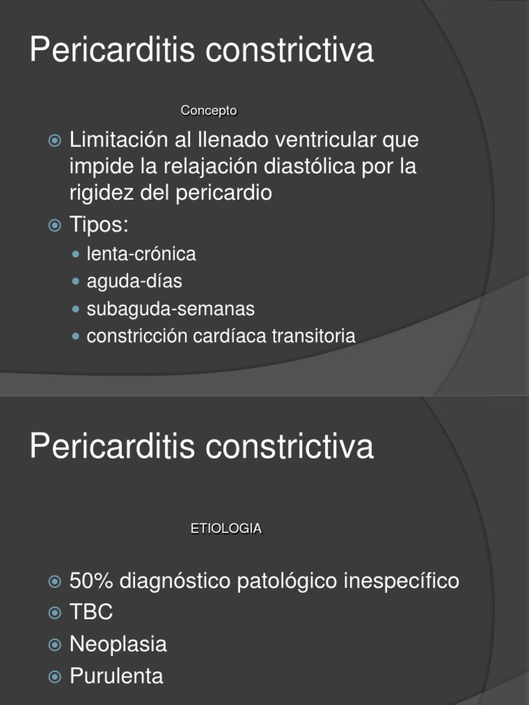 Pericarditis Constrictiva | PDF | Viajes y turismo