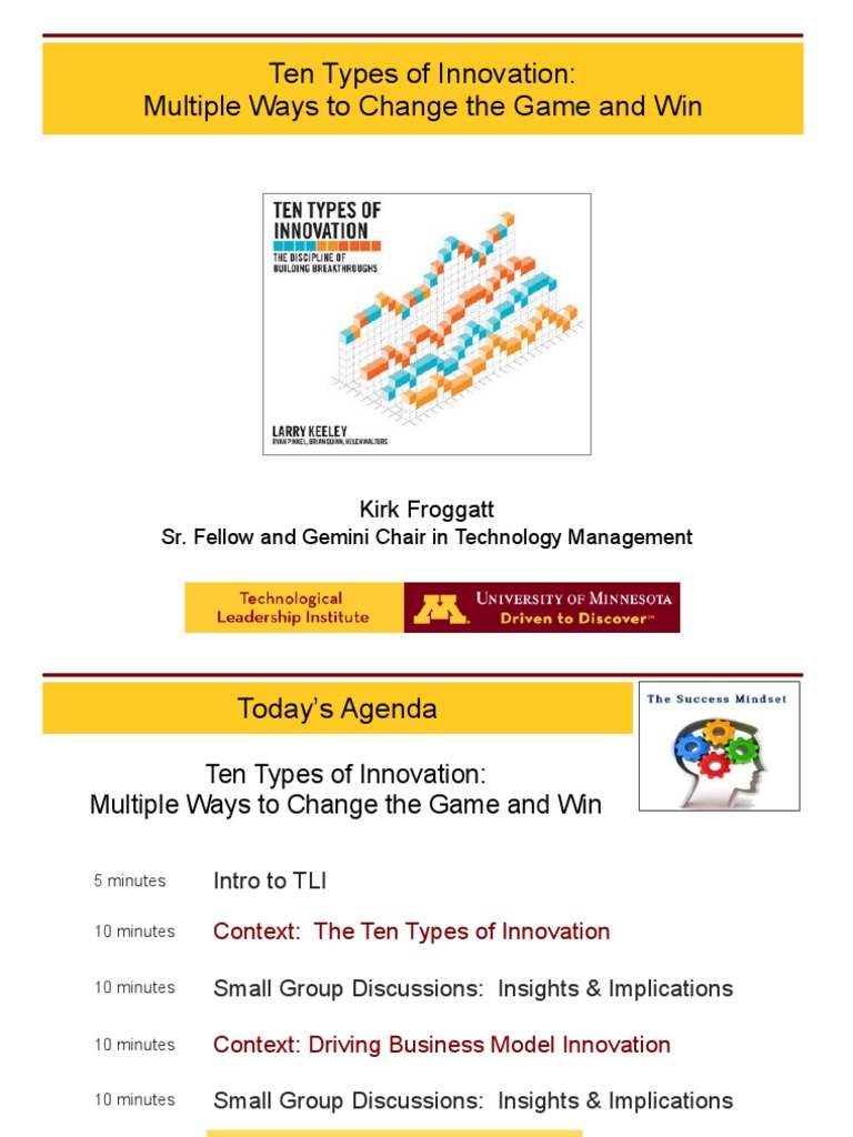 Ten Types of Innovation Workshop MN Inventors Network | PDF | Business ...