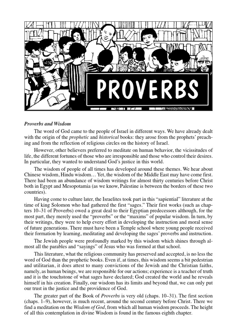 Proverbs | PDF | Book Of Proverbs | Wisdom