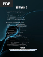 WILL vs. GOING To Worksheet Live Worksheets | PDF