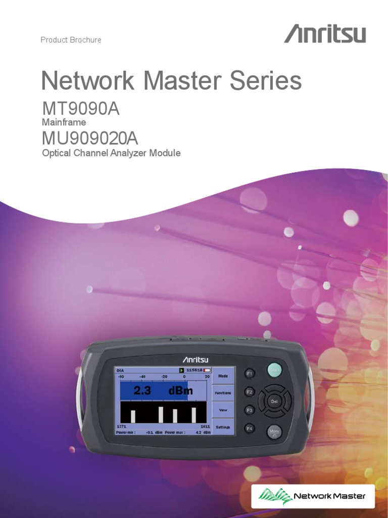 Anritsu MT9090A-MU909020A | PDF | Wavelength Division Multiplexing | Usb