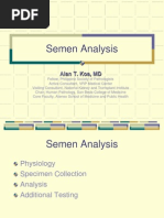 Example Semen Analysis Report | PDF | Sexual Health | Body Fluids