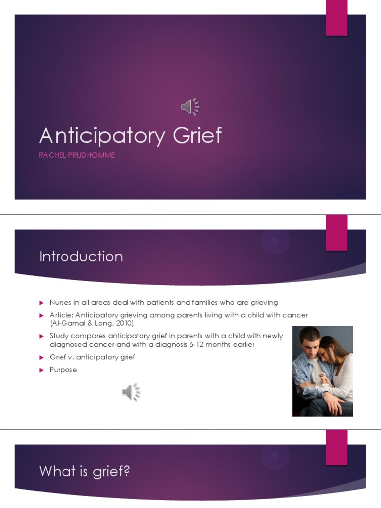 Anticipatory Grief | PDF | Grief | Nursing