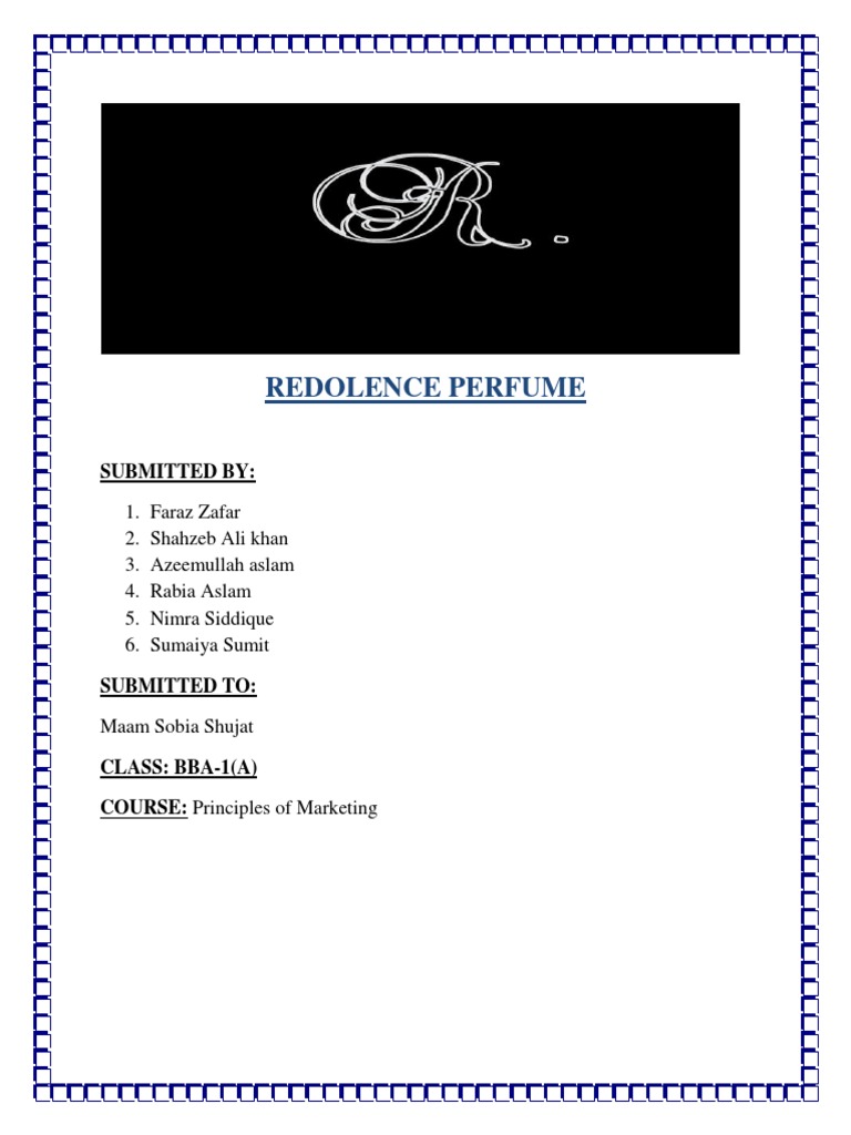 Redolence Perfume Report | PDF | Perfume | Odor