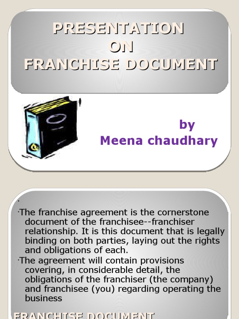 Franchise Agreement Overview | PDF | Franchising | Law Of Obligations
