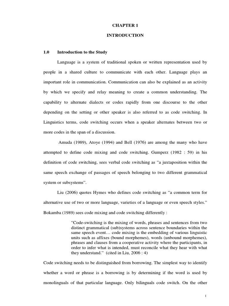 Code Switching | PDF | Multilingualism | Interpersonal Communication